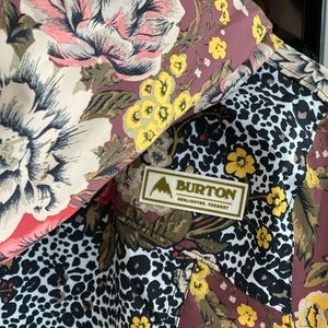 Burton | Jackets & Coats | Burton Womens Jet Set Jacket Cheetah Floral ...